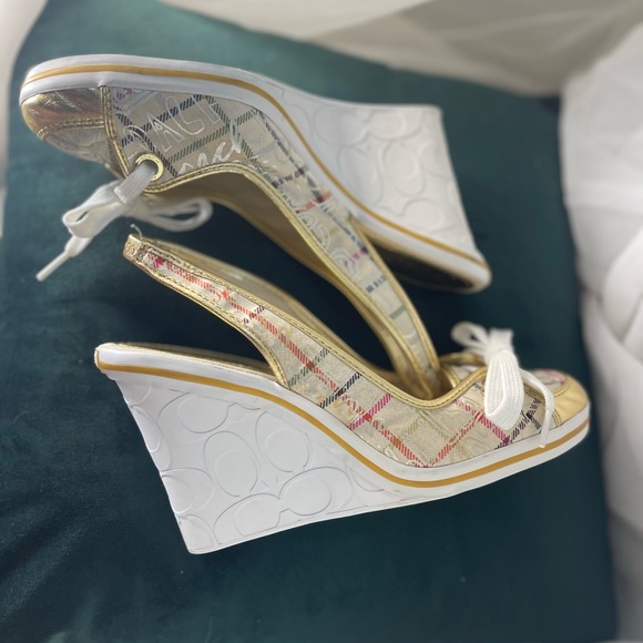 Coach | Shoes | Coach Slingback Wedges Y2k Aesthetic | Poshmark